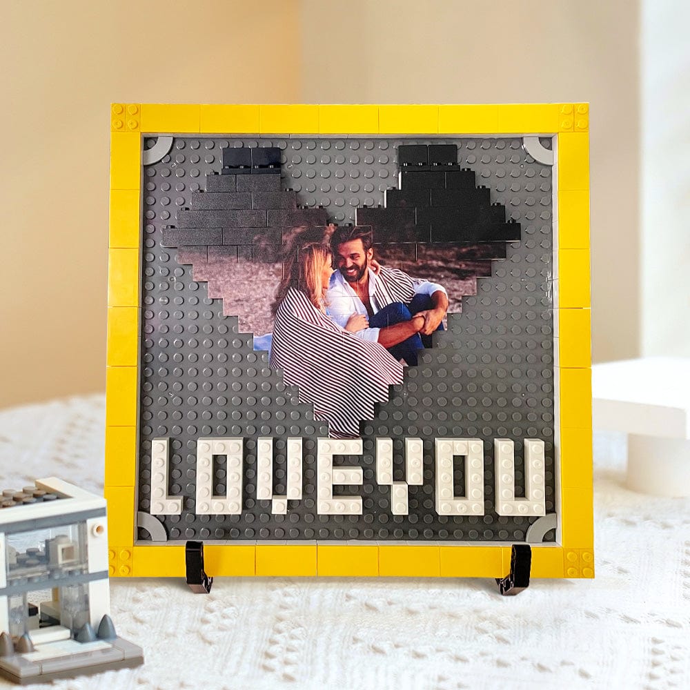 Giftofloves Custom Building Brick Valentine's Day Gifts Photo Block ...